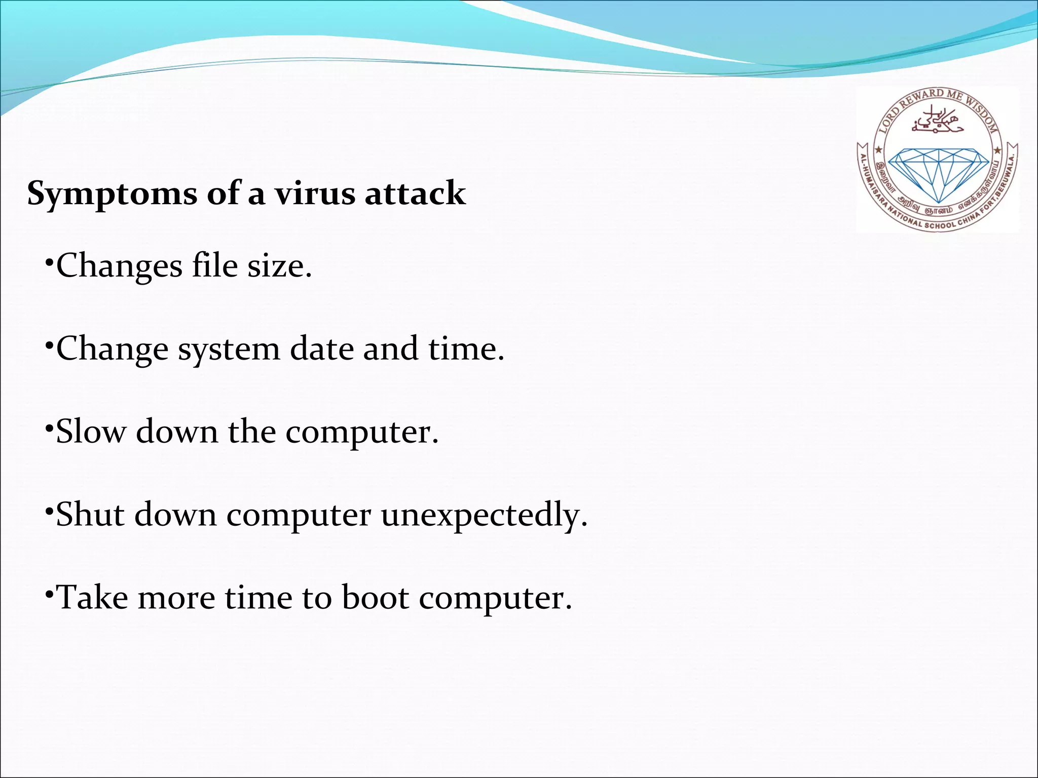 Virus & Computer security threats | PPS