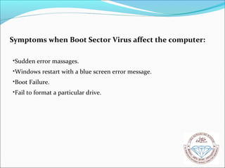 Virus & Computer security threats | PPS