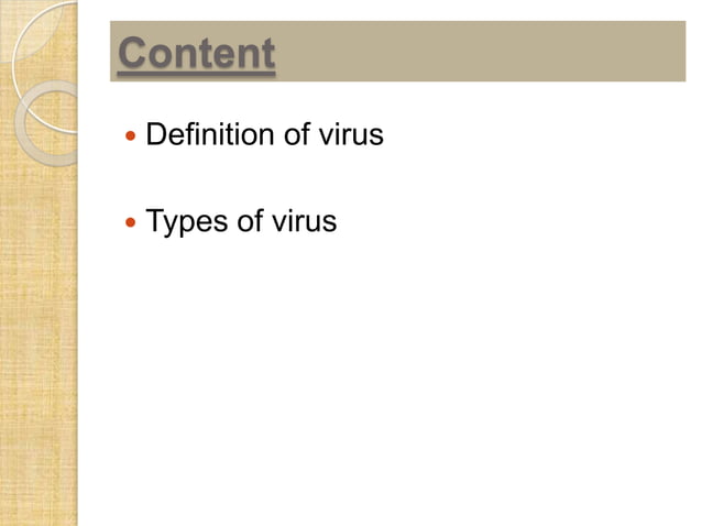 Virus slides | PPT