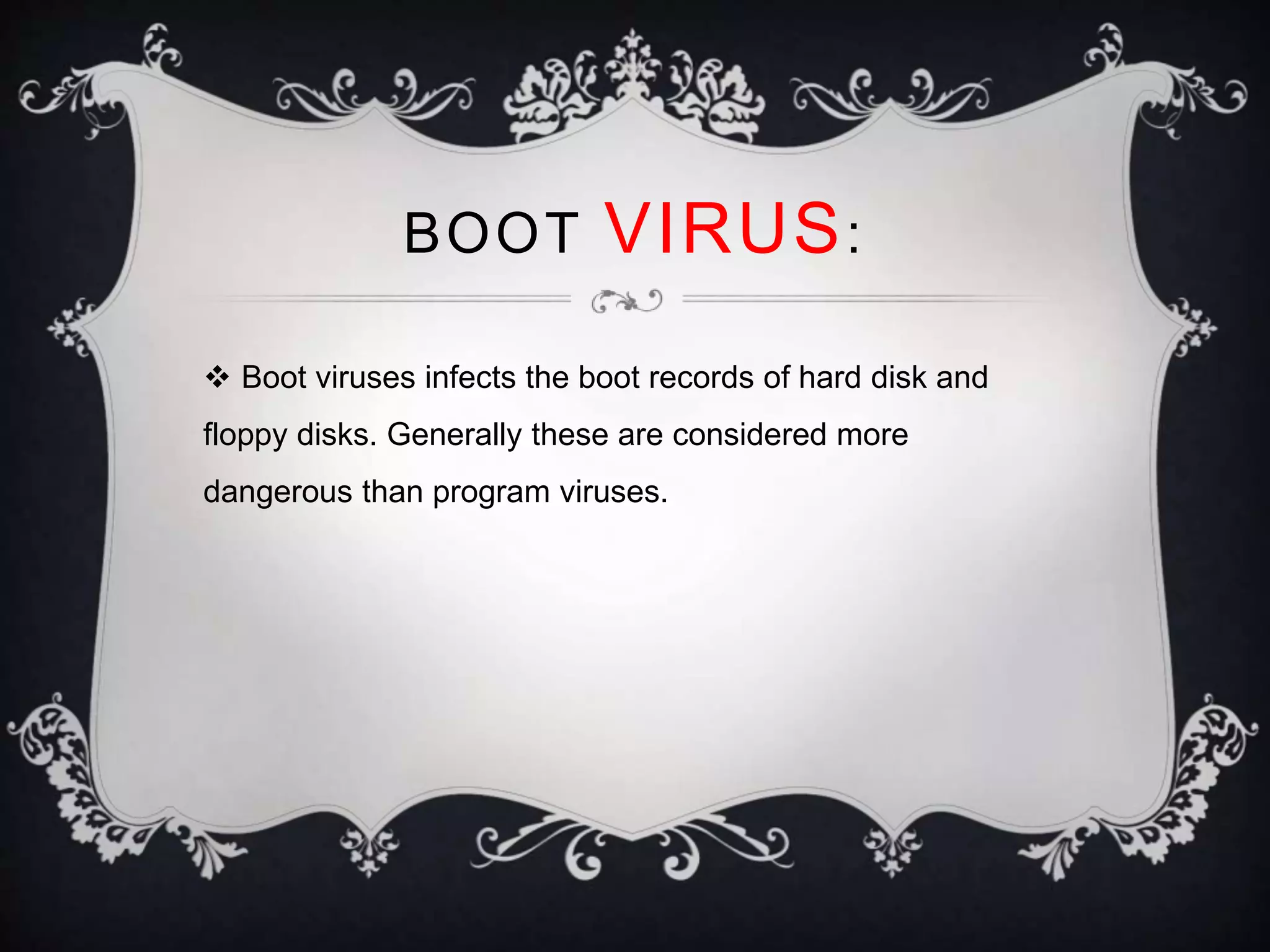 Computer Virus powerpoint presentation | PPTX