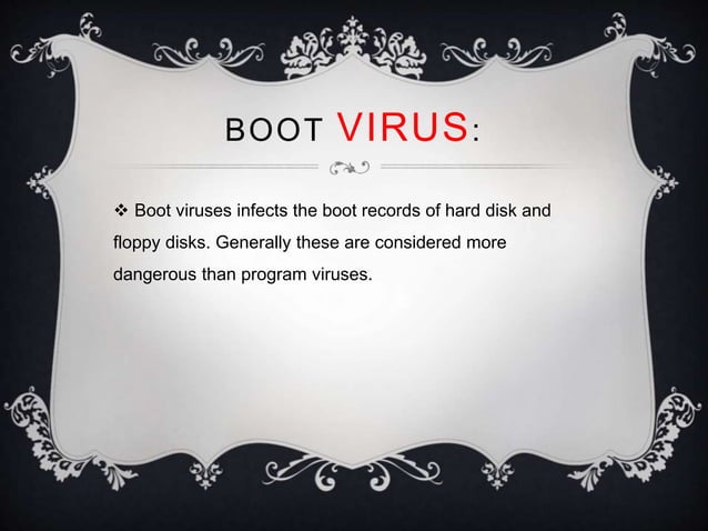 Computer Virus powerpoint presentation | PPTX