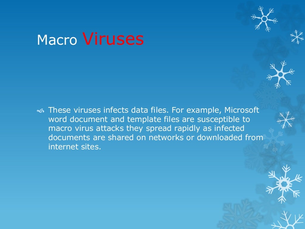Computer Virus powerpoint presentation