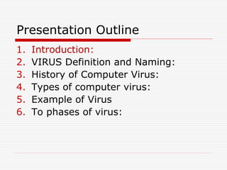 Virus | PPTX | Operating Systems | Computer Software and Applications