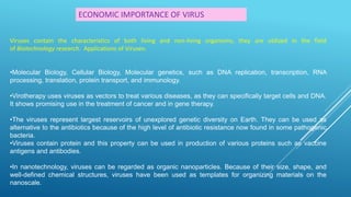 Viruses : characteristics, structure, reproduction , transmission and ...