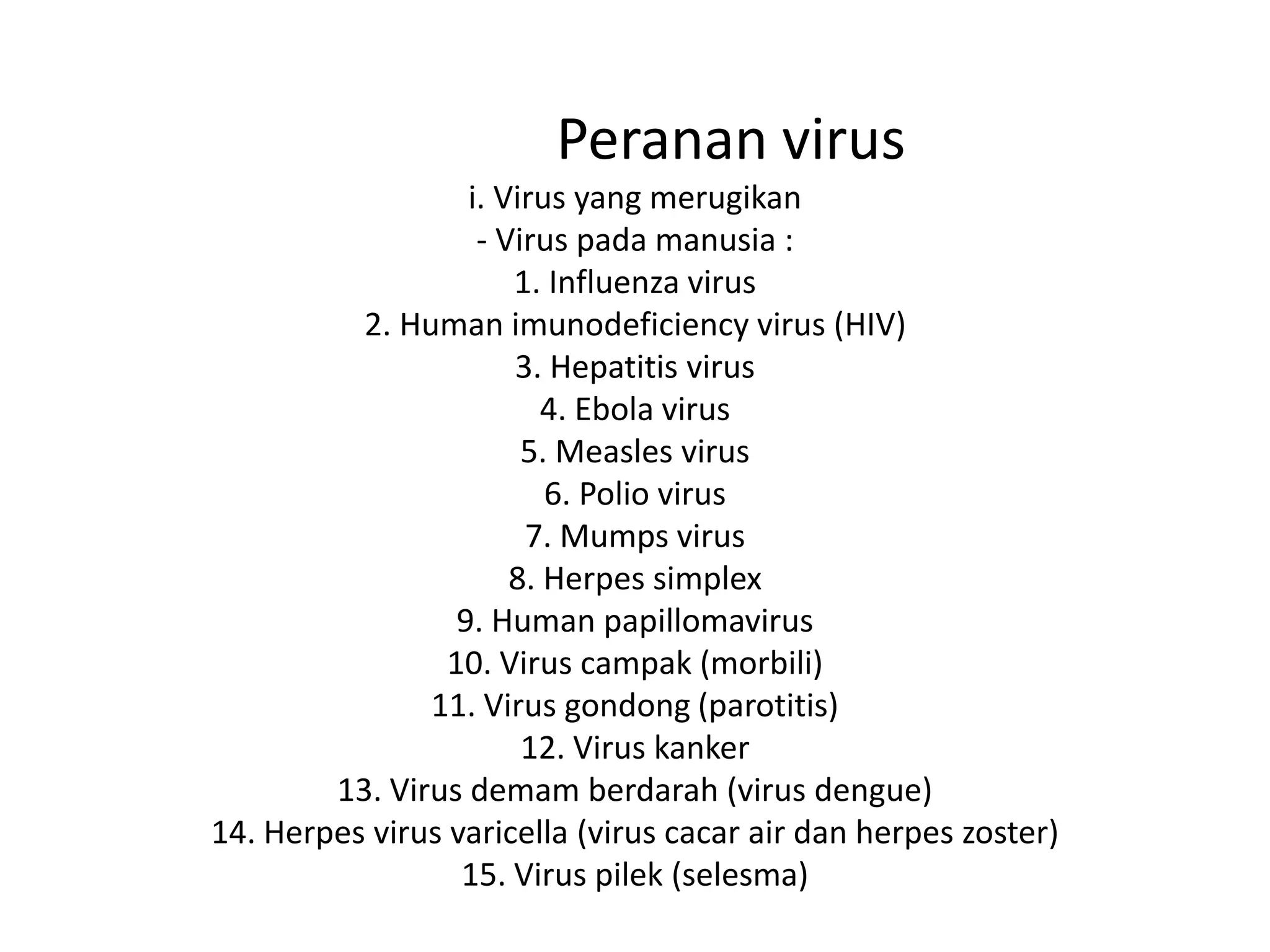 VIRUS.ppt Karakteristik/ ciri-ciri hidup Virs dan cara ...