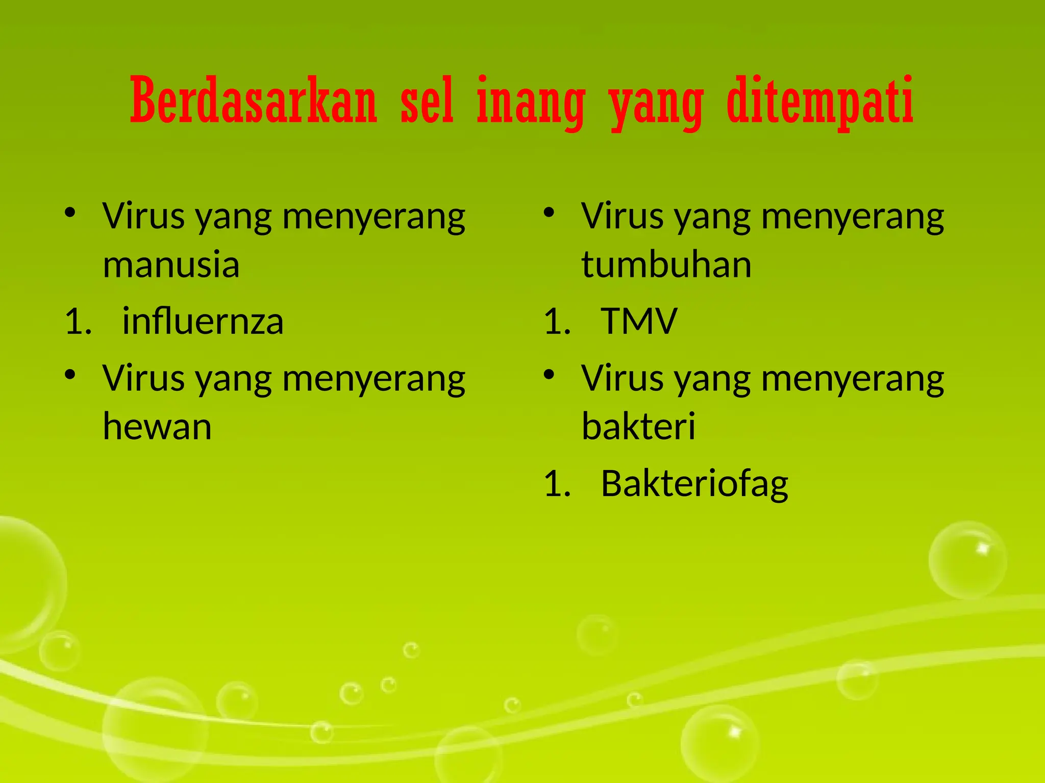 PPT Virus kelas 10 bab 2 kurikulum merdeka | PPTX