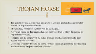 viruses and its types in the computer system | PPTX