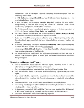 Virus - Classification , Replication of Virus , Viral Diseases ...