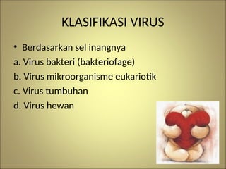 VIRUS ciri ciri contoh reproduksi perbedaan | PPT