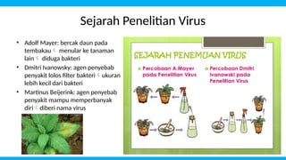 Pengertian dan Ciri-ciri, jenis-jenis Virus | PPTX