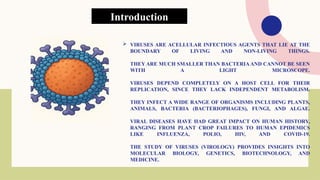 Introduction to Virus and history of virus | PPTX