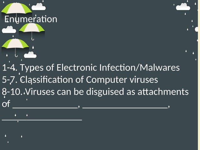 Computer Malware and the examples of anti-virus | PPT