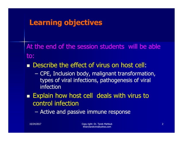 Virus-cell and virus-host interaction (virology 7) | PDF