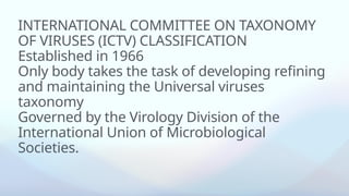 Virus - Structure,classification and Cultivation.pptx