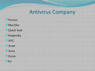 Virus and antivirus | PPT