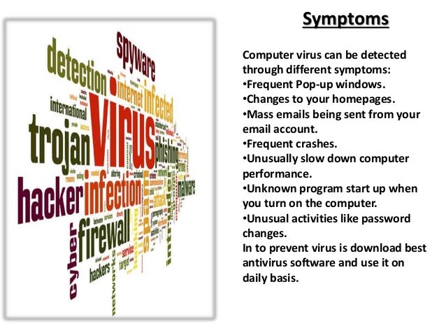 Virus and malware causes and symptoms by I FIX PC