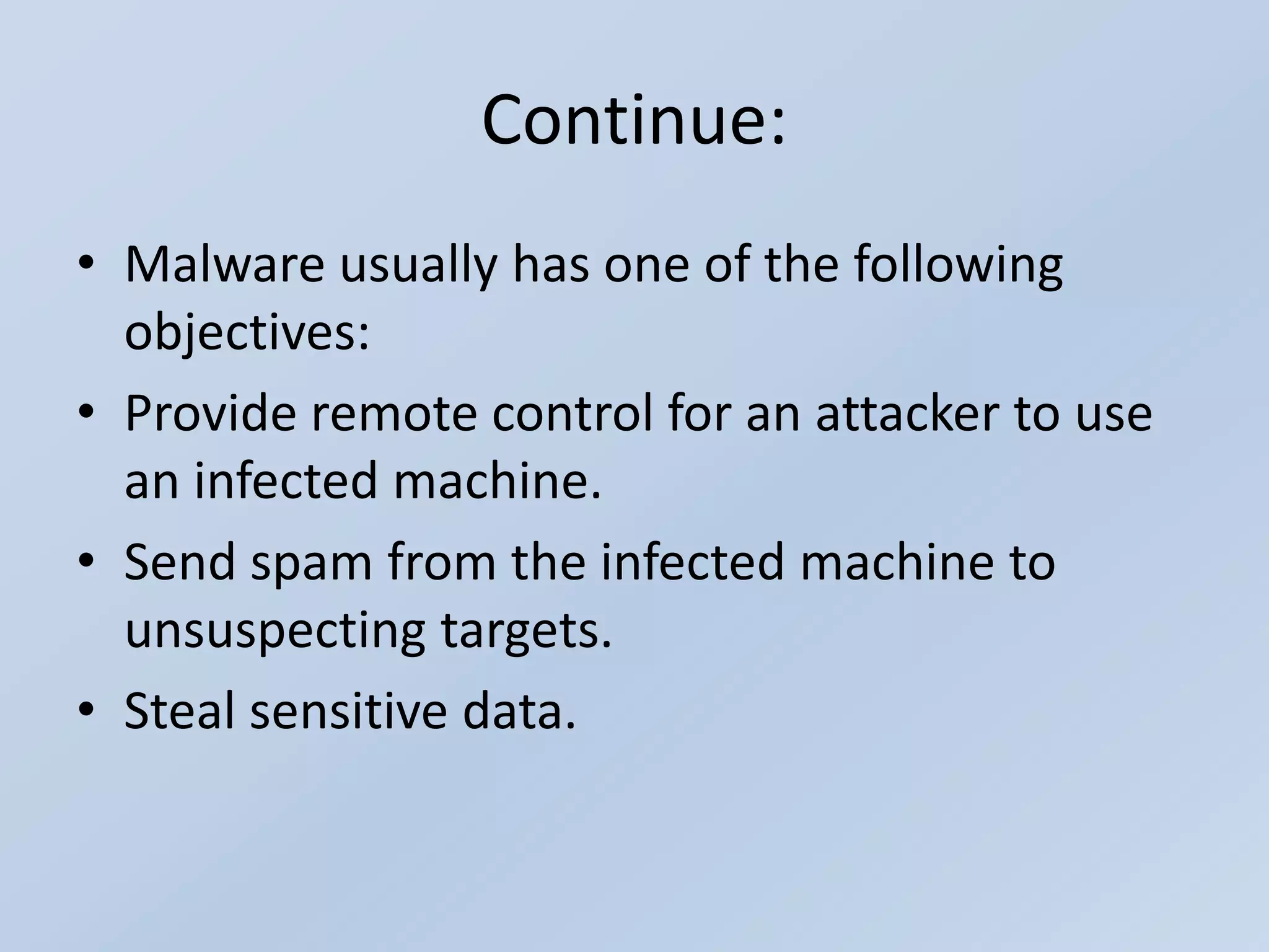 Virus and malware presentation | PPTX