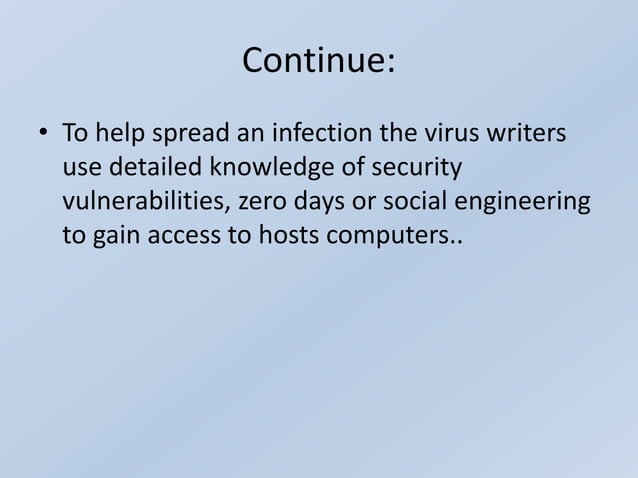 Virus and malware presentation | PPTX