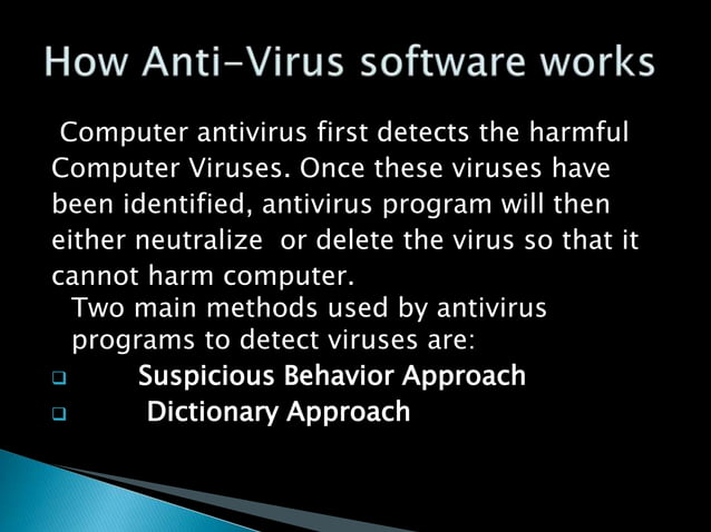 Virus and types of antivirus | PPTX | Operating Systems | Computer Software and Applications