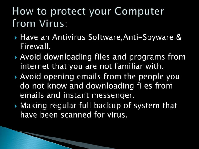 Virus and types of antivirus | PPTX | Operating Systems | Computer Software and Applications
