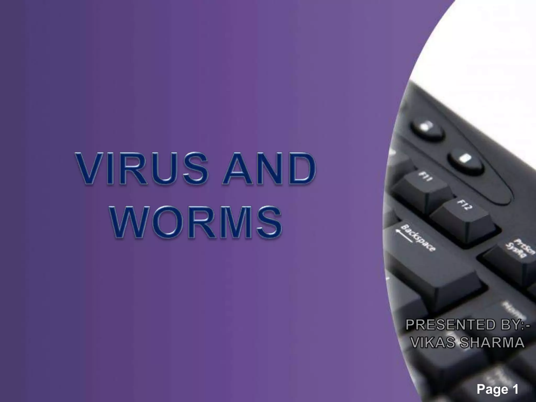 Virus and worms | PPTX