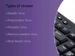Virus and worms | PPTX