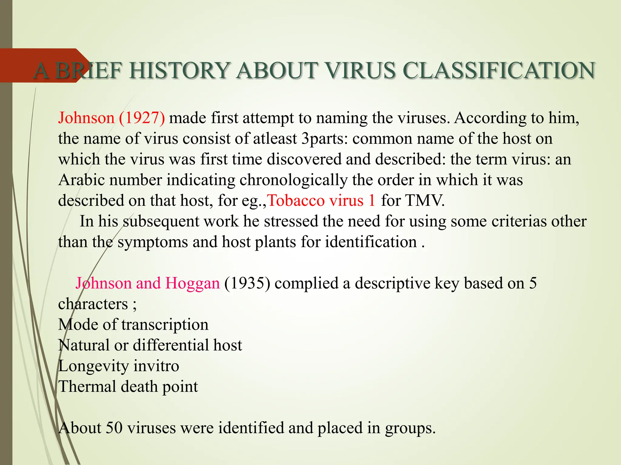 Virus_Classification of plant virus in virus | PPTX