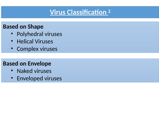 Structures and classification of viruses | PPTX