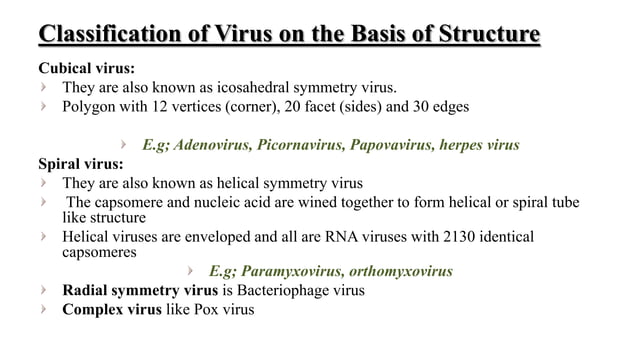 Virus classification by kainat ramzan | PPT