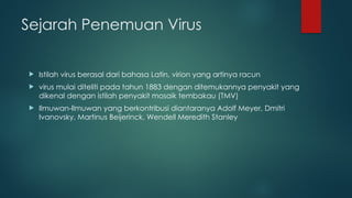 VIRUS DAN PERANANNYA DALAM KEHIDUPAN.pptx