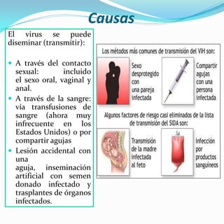 Virus de inmunodeficiencia humana (vih) | PPTX