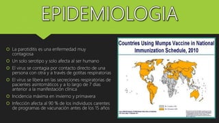 Virus de la parotiditis | PPTX