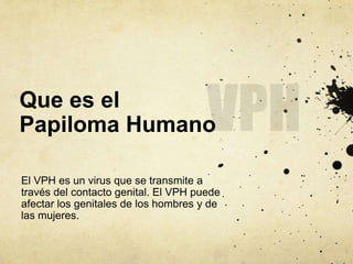 Virus del papiloma humano | PPSX