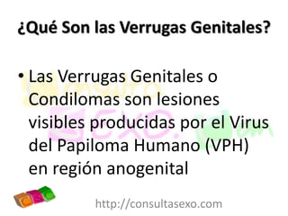 Virus del papiloma humano verrugas genitales o condilomas | PPTX