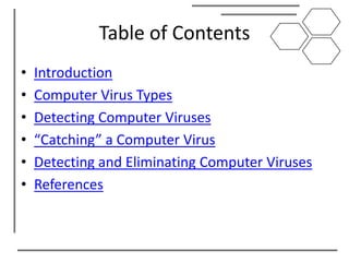 Virus detection and prevention | PPSX