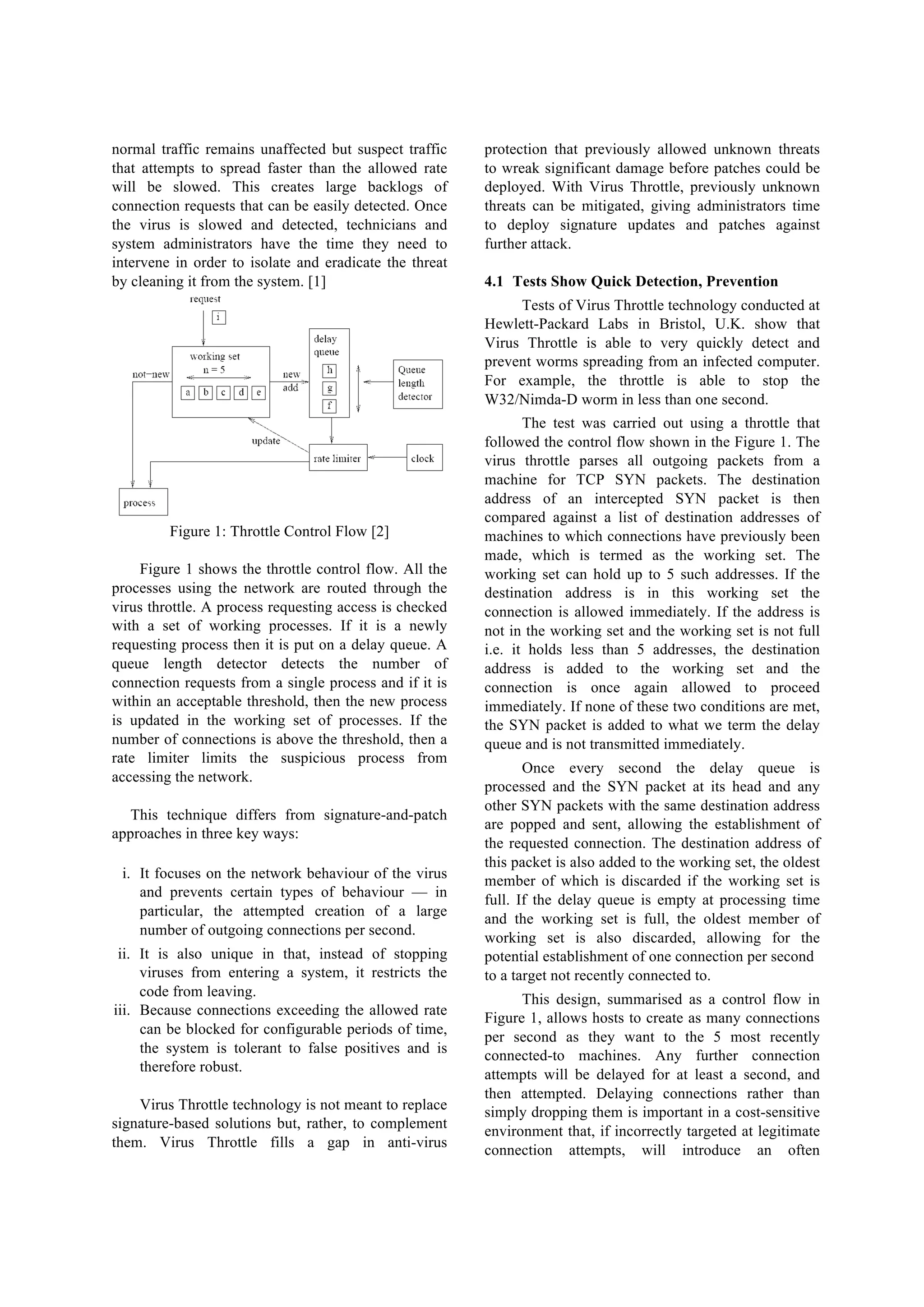 Virus detection based on virus throttle technology | PDF | Antivirus Software | Computer ...