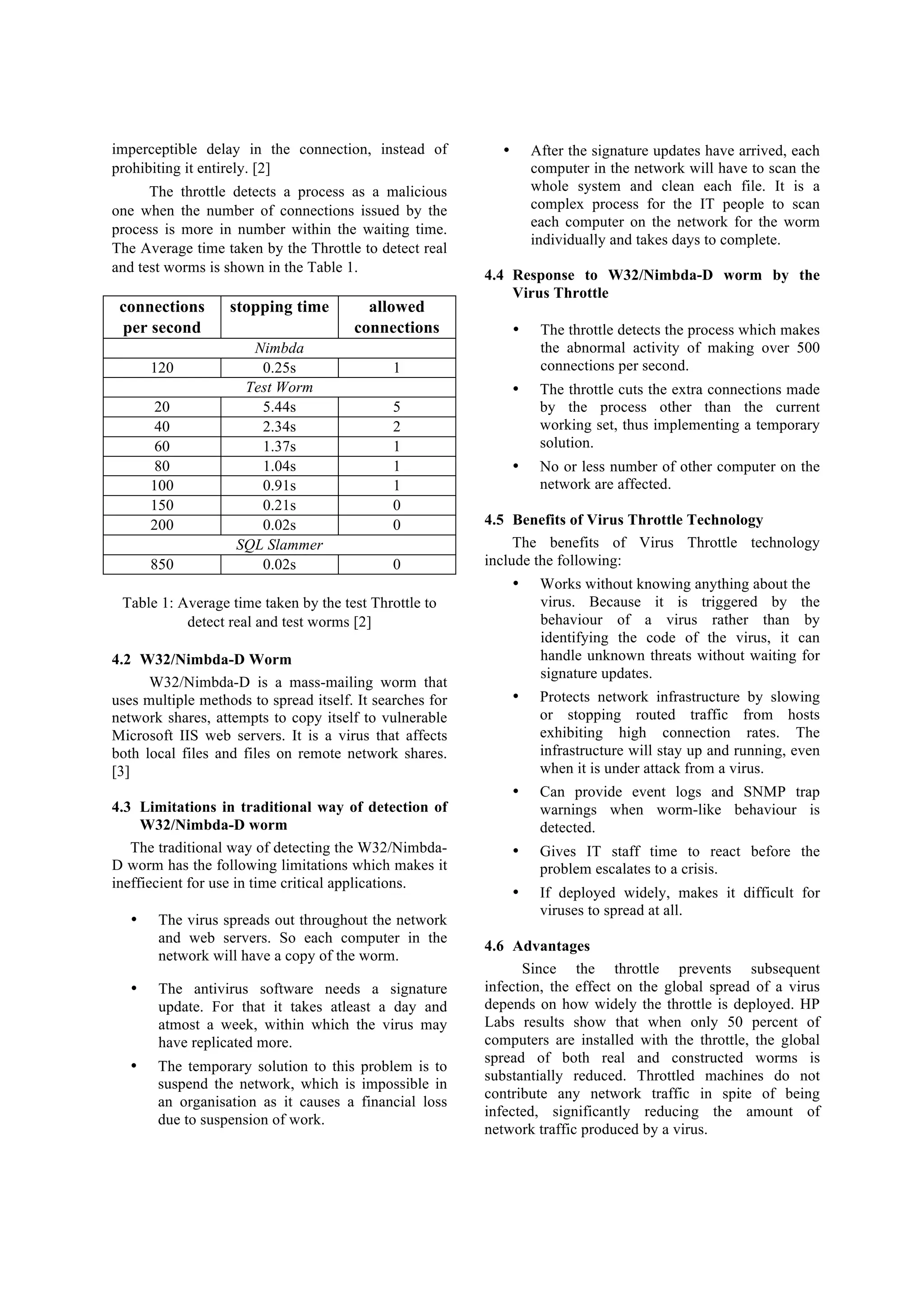Virus detection based on virus throttle technology | PDF | Antivirus Software | Computer ...