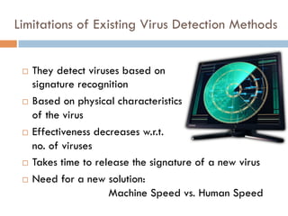 Virus detection based on virus throttle technology | PDF