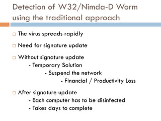 Virus detection based on virus throttle technology | PDF