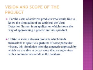Virus detection system | PPT