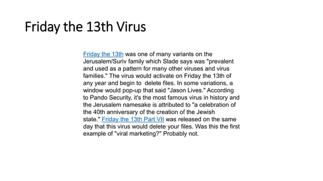 virus and antivirus | PPTX