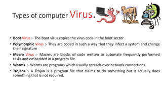 virus and antivirus | PPTX