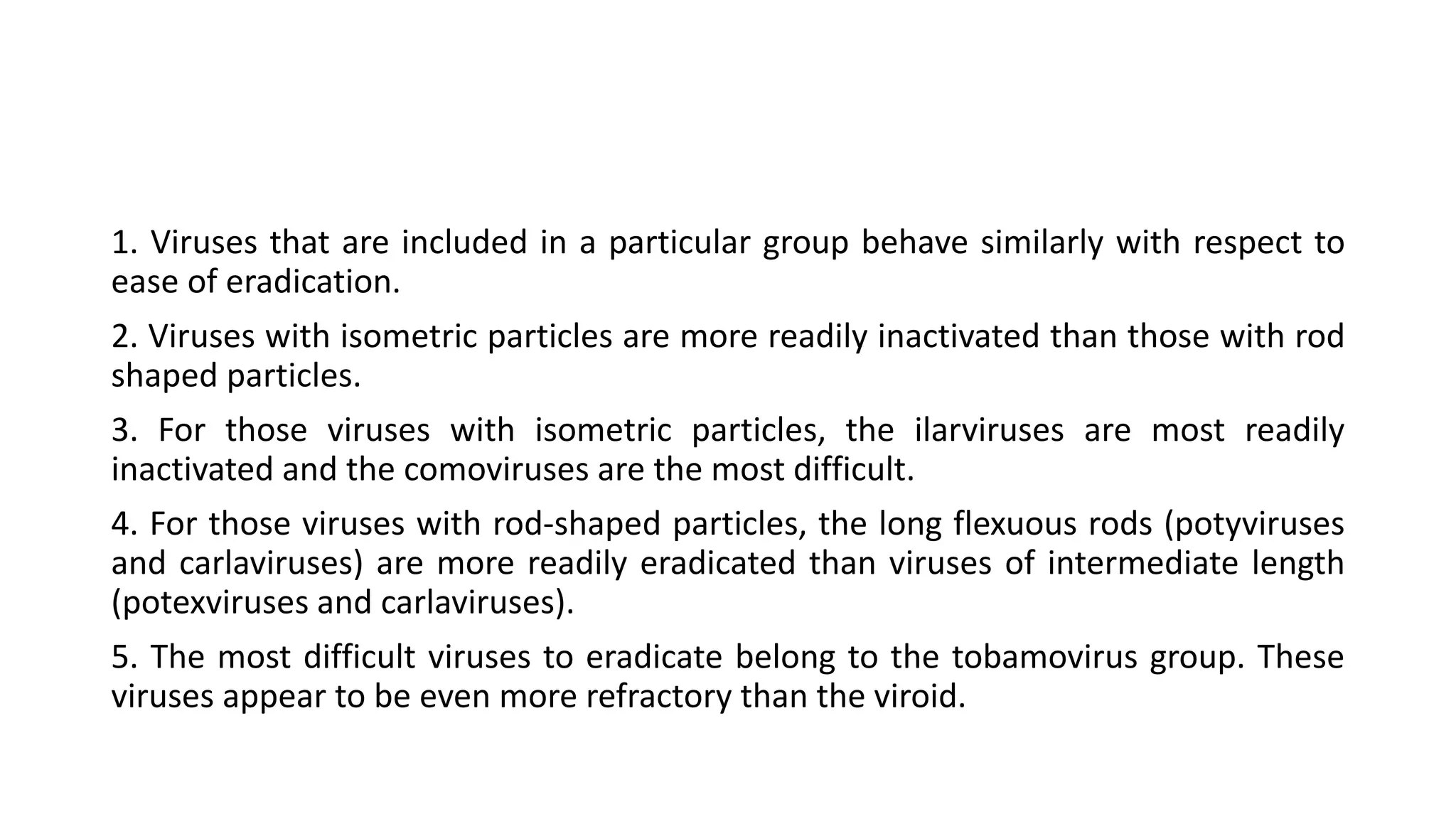 Virus elimination methods case studies | PPTX