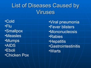 Viruses | PPT | Biological Sciences | Science
