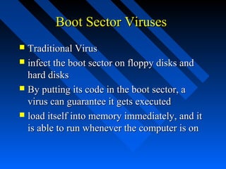 Viruses | PPT | Operating Systems | Computer Software and Applications