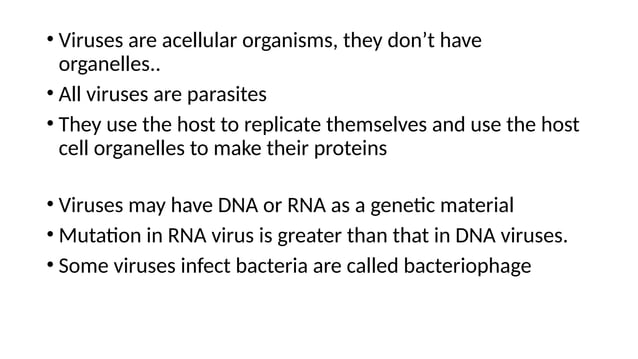 Viruses, bacteriophages, retroviruses and prions | PPT