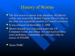 computer virus and about its details and types | PPT