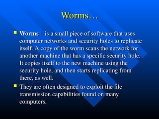 computer virus and about its details and types | PPT