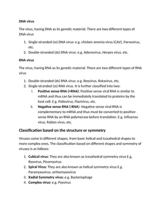 Viruses (History, structure and composition, classification ...