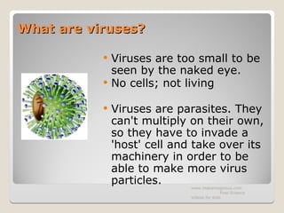 Viruses and explanation about spreading way | PPT